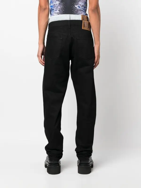 VTMNTS Double-layer Straight-leg Jeans - Black