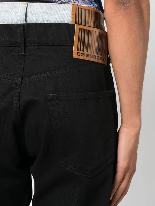 VTMNTS Double-layer Straight-leg Jeans - Black