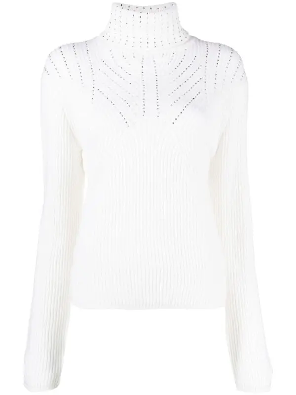 GENNY Stud-embellished Wool Jumper