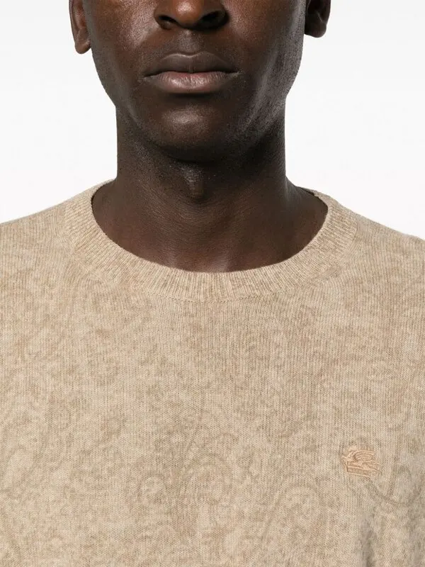 Etro Logo-embroidered Wool Jumper