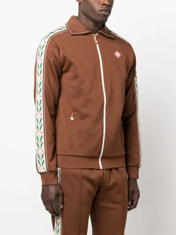 Casablanca Laurel Track Jacket - Brown