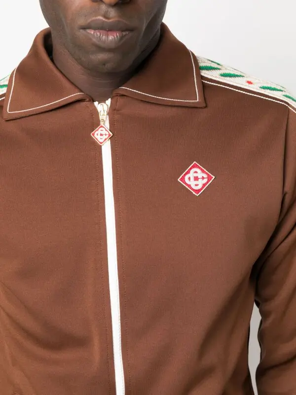 Casablanca Laurel Track Jacket - Brown