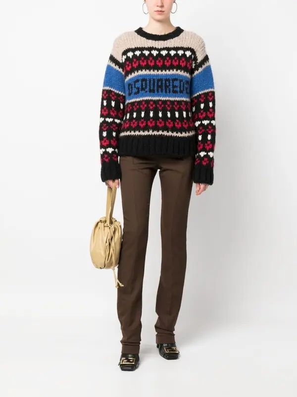 Dsquared2 High-waisted Slim-cut Trousers