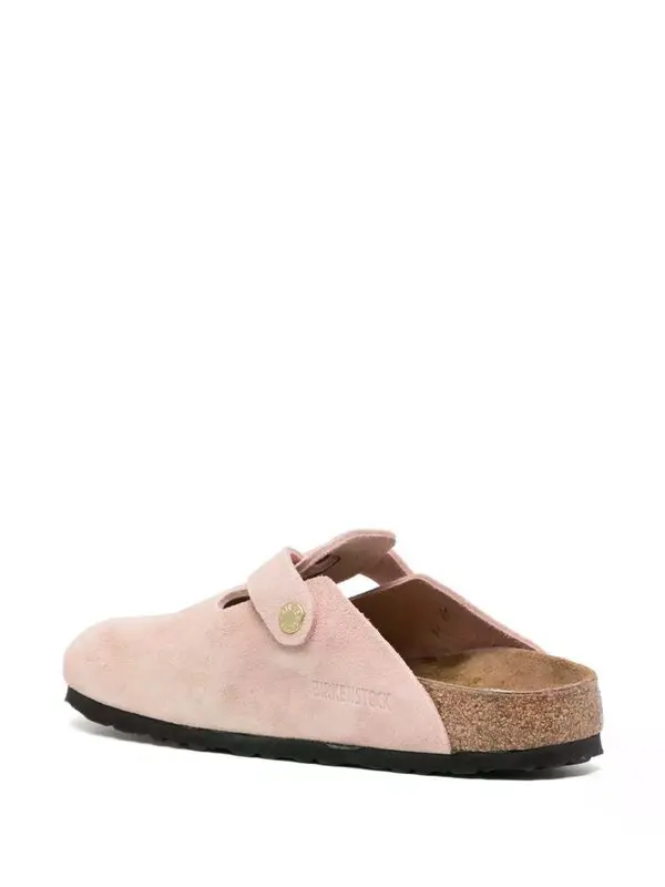 BIRKENSTOCK Boston Suede Clogs - Pink