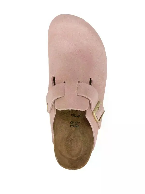 BIRKENSTOCK Boston Suede Clogs - Pink