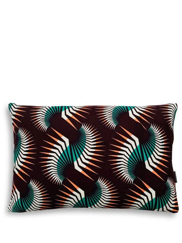 MUMUTANE Iki Swirl Graphic-print Wool Cushion - Brown