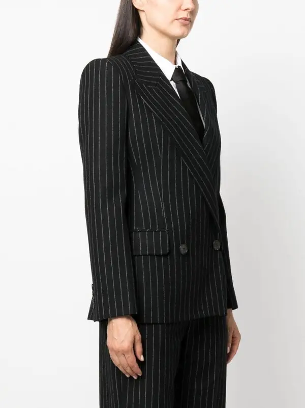 Alexander McQueen Striped Double-breasted Blazer