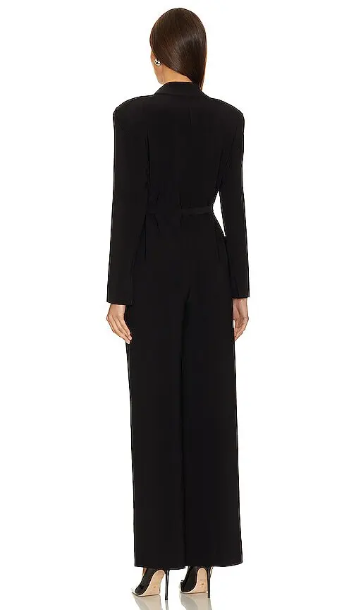 Norma Kamali Single Breasted Straight Leg Jumpsuit
