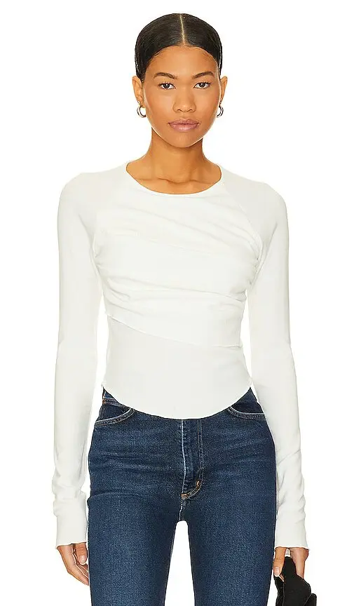 THE LINE BY K Cathal Long Sleeve Top - White