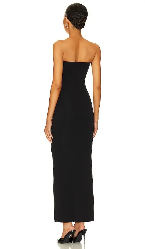 navy blue dress for baby girl Dress The Population Carlita Bustier A-Line Midi Dress main image 1