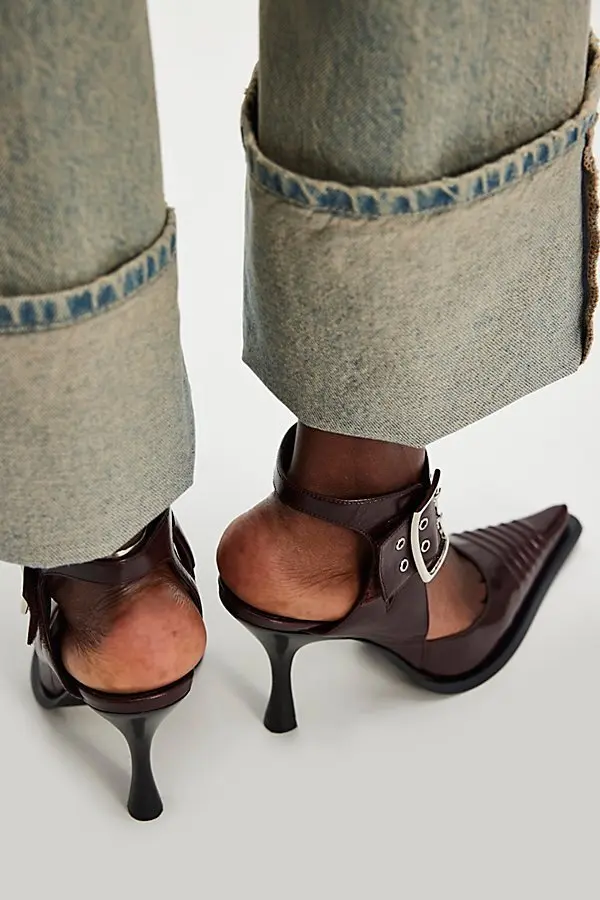 Jeffrey Campbell Presley Pointed Heels - Wine