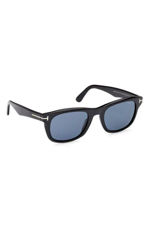 TOM FORD Kendel Square Sunglasses - Black Eco / T Logo