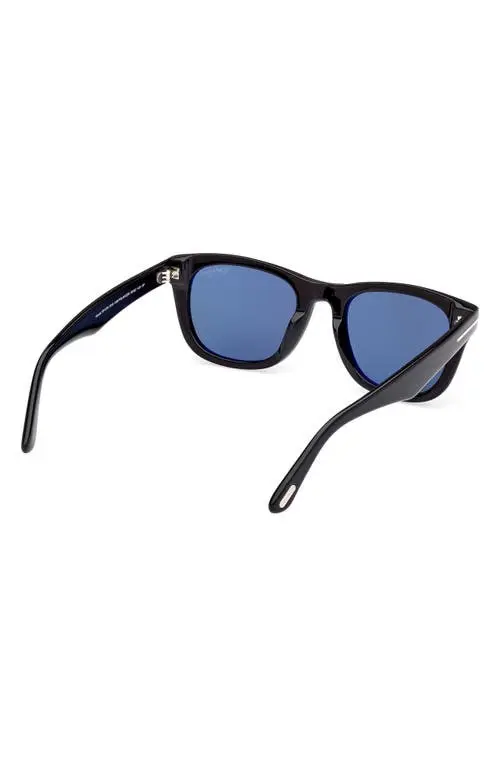 TOM FORD Kendel Square Sunglasses - Black Eco / T Logo