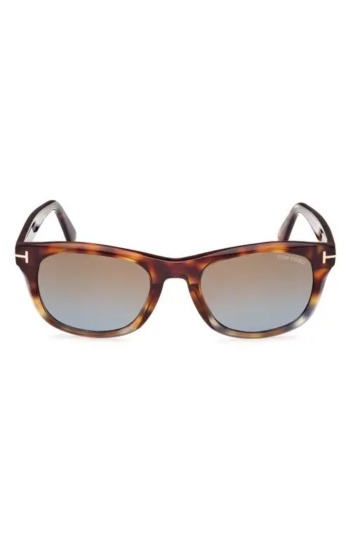 TOM FORD Kendel Square Sunglasses - Vintage Havana To Light Havana
