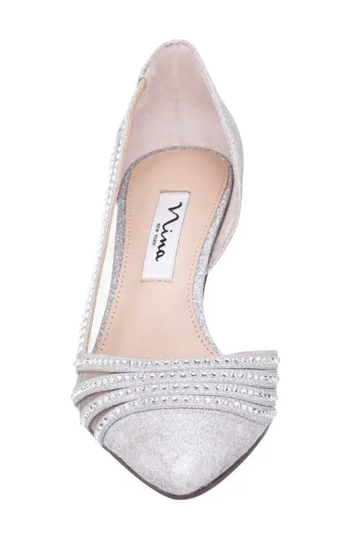 Nina Noreen Pointed Toe Half D'orsay Pumps