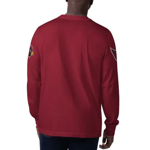 STARTER Arizona S Clutch Hit Long Sleeve T-shirt - Cardinal