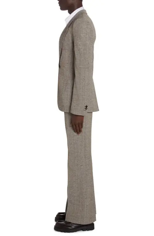 Bottega Veneta Knotted Melange One-button Suit Jacket
