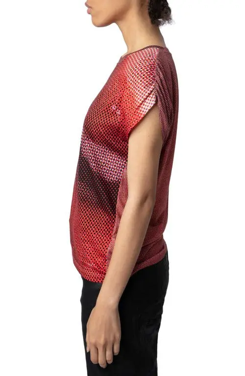 Zadig&Voltaire Adele Bouche Graphic Muscle T-shirt