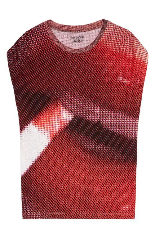 Zadig&Voltaire Adele Bouche Graphic Muscle T-shirt