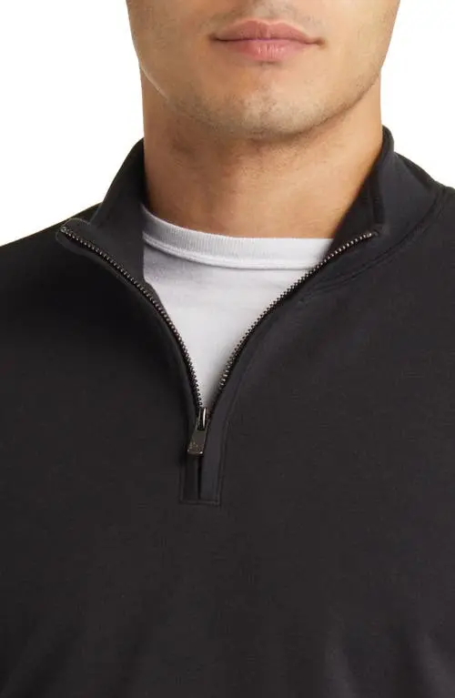 THE NORMAL BRAND Weekend Quarter Zip Top - Black