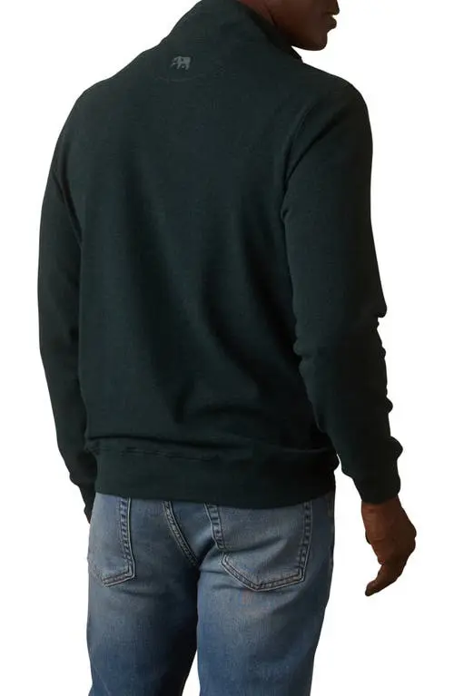 THE NORMAL BRAND Weekend Quarter Zip Top - Emerald