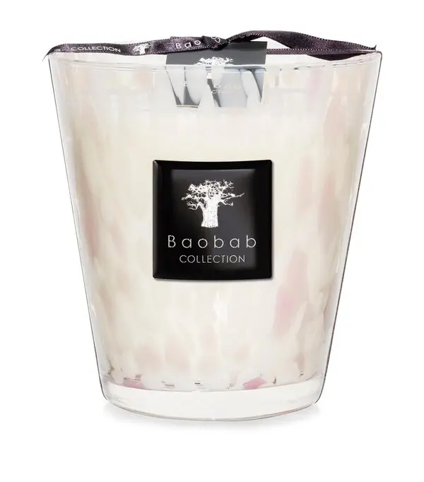 BAOBAB COLLECTION Pearls Candle - White