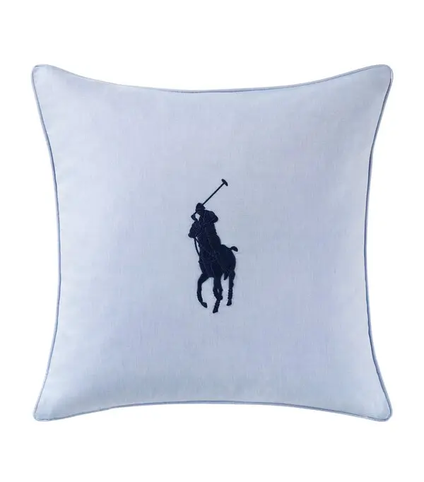 Ralph Lauren Oxford Polo Pony Cushion Cover - Blue