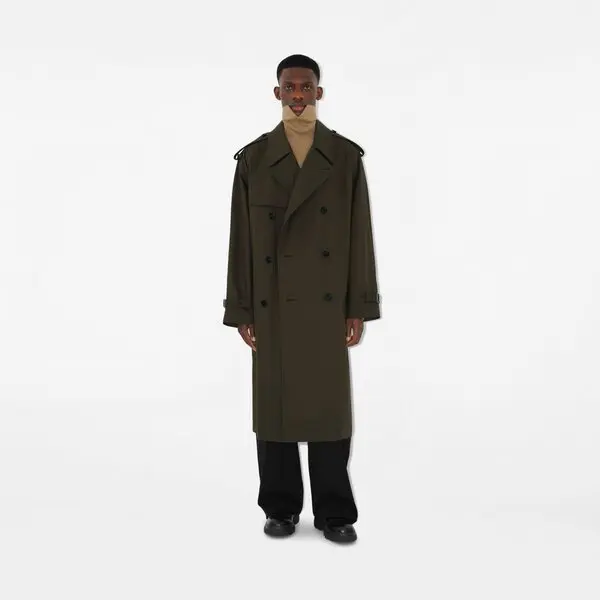 Burberry Long Gabardine Castleford Trench Coat - Otter | Editorialist