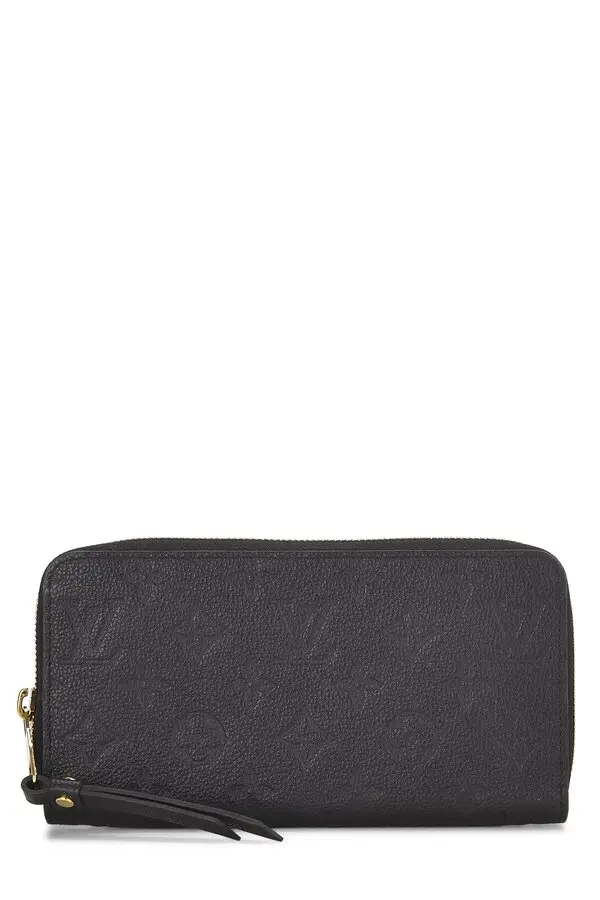 LOUIS VUITTON Monogram Empreinte Zippy Continental Wallet - Black