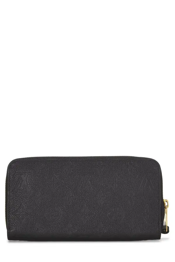 LOUIS VUITTON Monogram Empreinte Zippy Continental Wallet - Black
