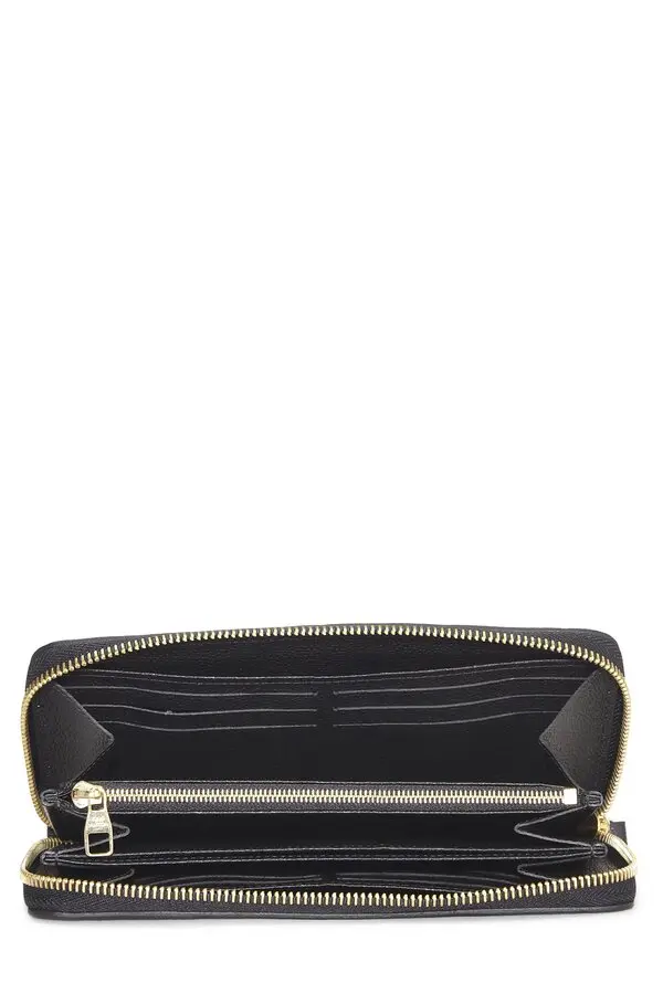LOUIS VUITTON Monogram Empreinte Zippy Continental Wallet - Black