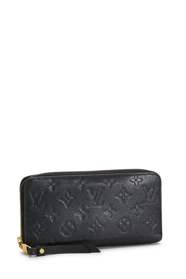 LOUIS VUITTON Monogram Empreinte Zippy Continental Wallet - Black