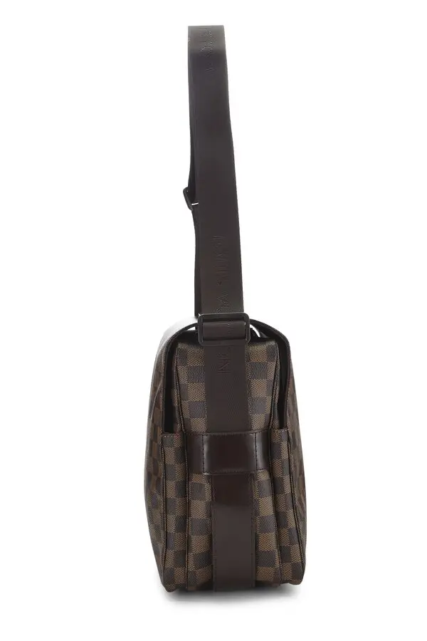 LOUIS VUITTON Damier Ebene Naviglio Messenger Bag - Brown