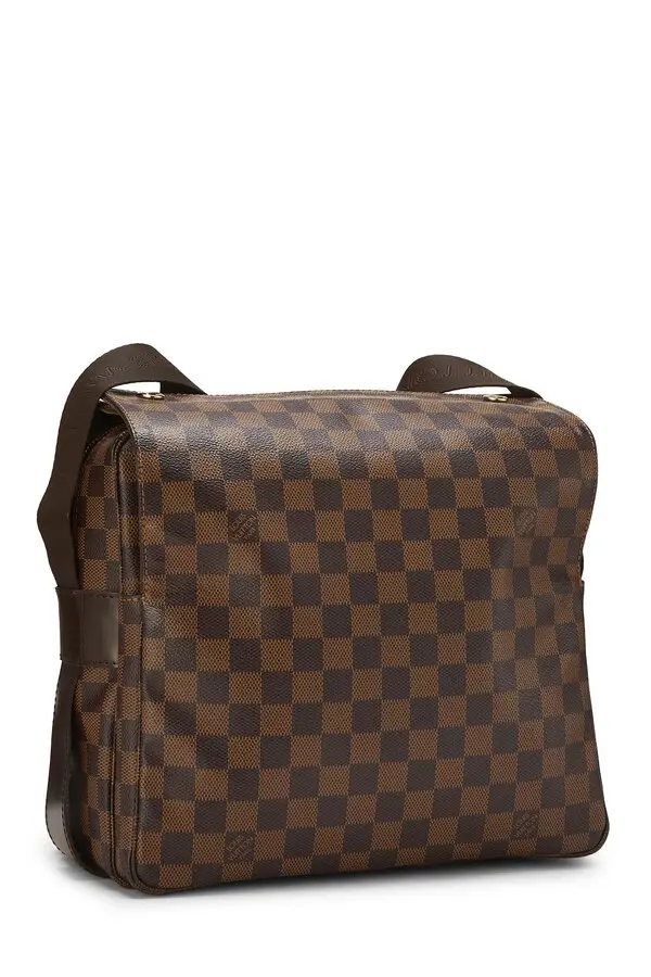 LOUIS VUITTON Damier Ebene Naviglio Messenger Bag - Brown