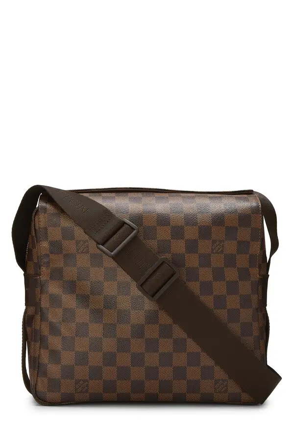 LOUIS VUITTON Damier Ebene Naviglio Messenger Bag - Brown