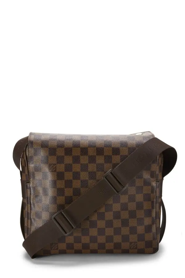 LOUIS VUITTON Damier Ebene Naviglio Messenger Bag - Brown