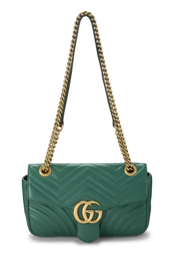 Gucci Gg Marmont Shoulder Bag - Green