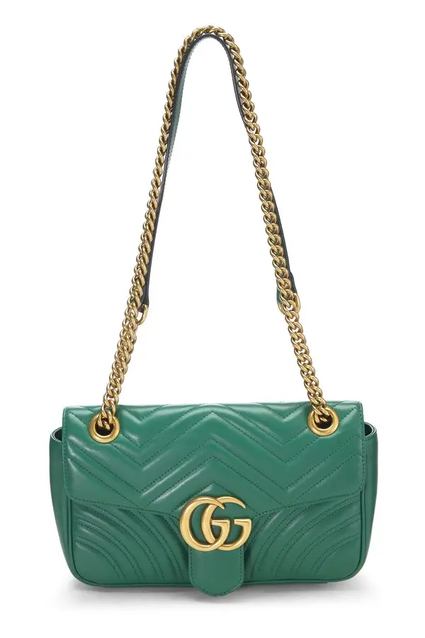 Gucci Gg Marmont Shoulder Bag - Green