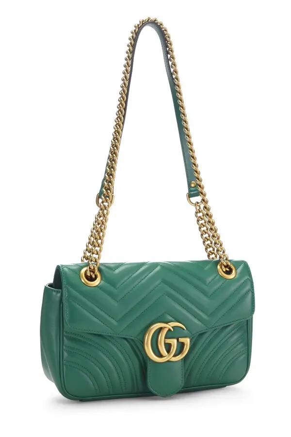 Gucci Gg Marmont Shoulder Bag - Green