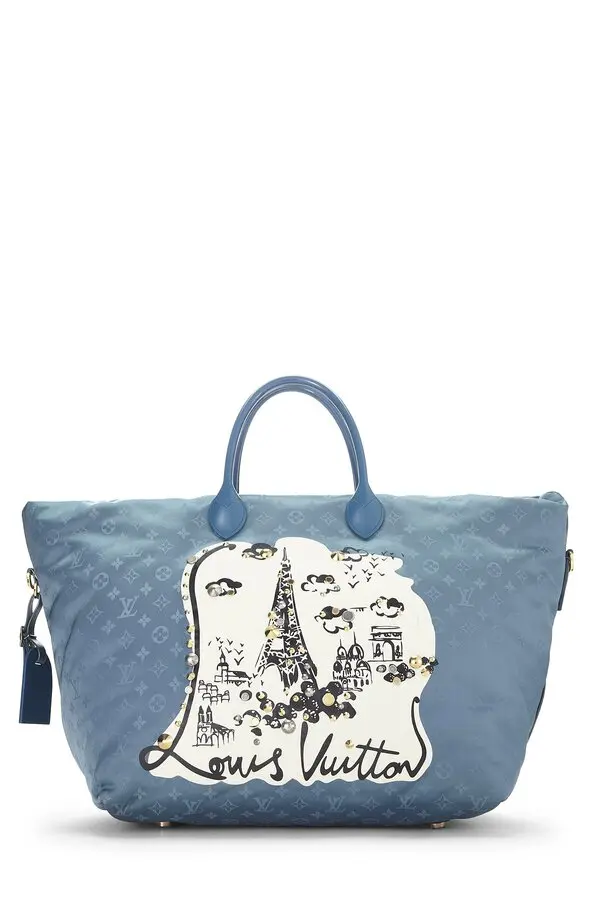 LOUIS VUITTON Monogram Nylon Cabas Nouvelle Vague Beach Bag