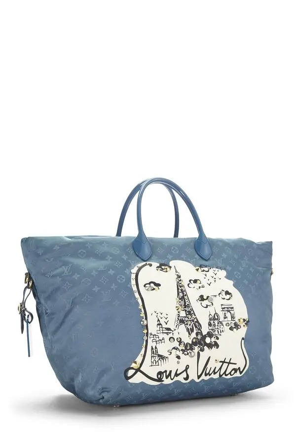 LOUIS VUITTON Monogram Nylon Cabas Nouvelle Vague Beach Bag