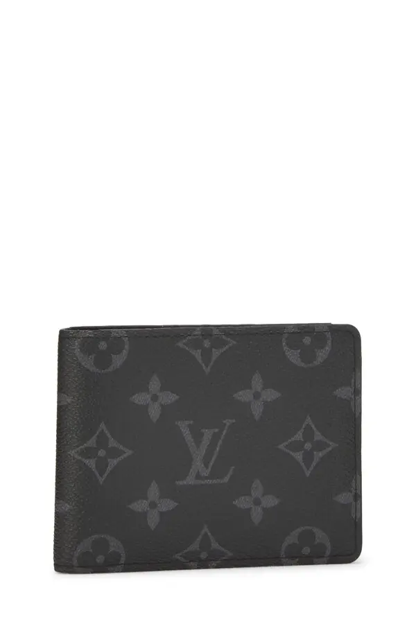 LOUIS VUITTON Monogram Eclipse Multiple Wallet - Black