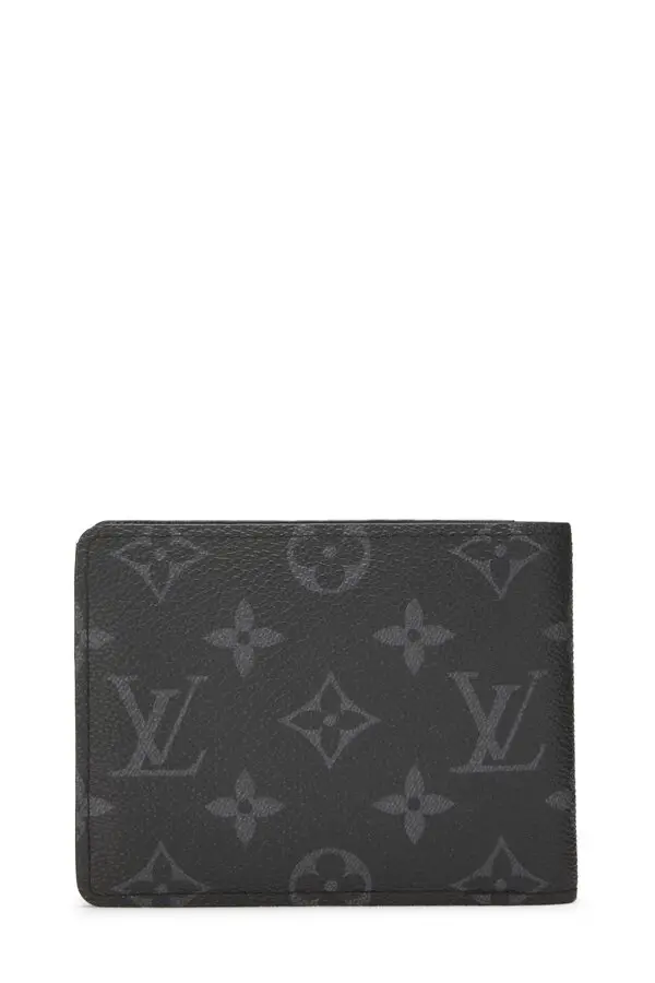 LOUIS VUITTON Monogram Eclipse Multiple Wallet - Black