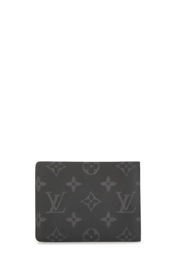 LOUIS VUITTON Monogram Eclipse Multiple Wallet - Black