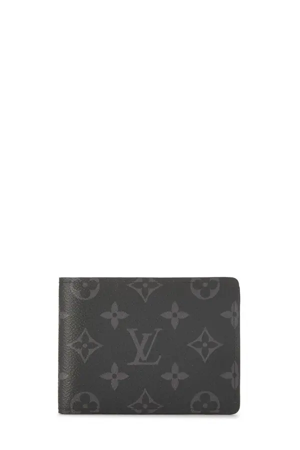 LOUIS VUITTON Monogram Eclipse Multiple Wallet - Black
