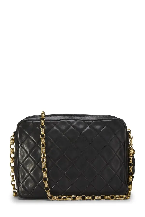 Chanel Lambskin Diagonal Camera Bag