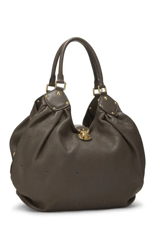LOUIS VUITTON Monogram Mahina Large Tote - Grey