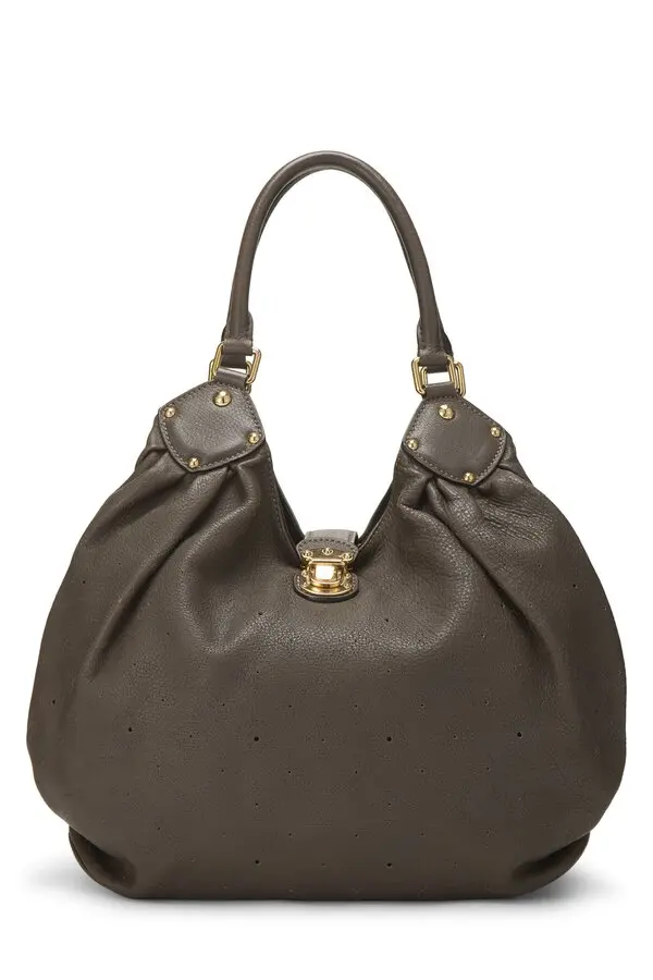 LOUIS VUITTON Monogram Mahina Large Tote - Grey