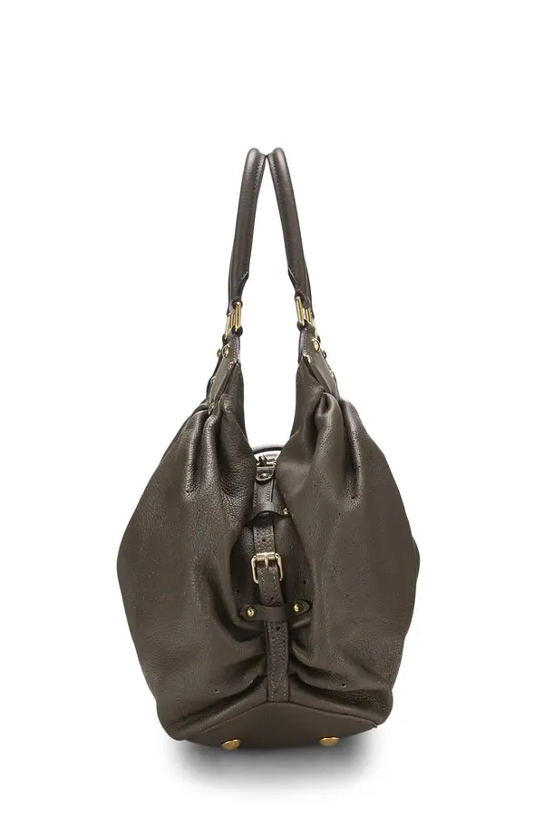 LOUIS VUITTON Monogram Mahina Large Tote - Grey
