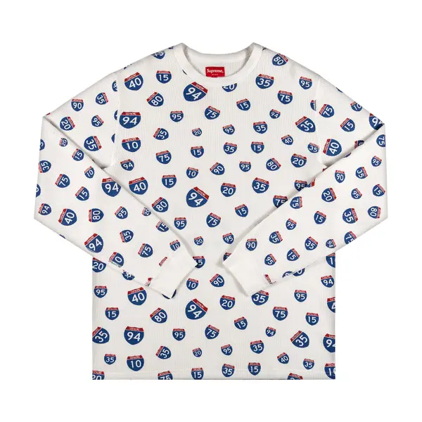 Supreme Interstate Waffle Thermal - Cream